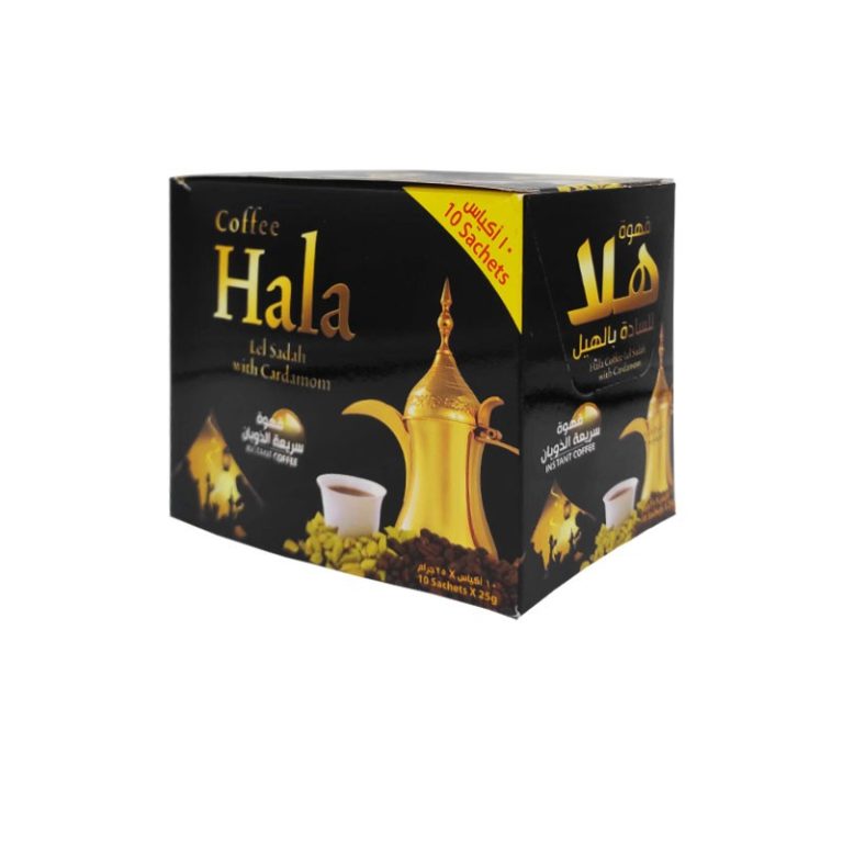 Hala Kaffe Med Kardemumma (25grx12) x 12 – Ethnic Foods AB